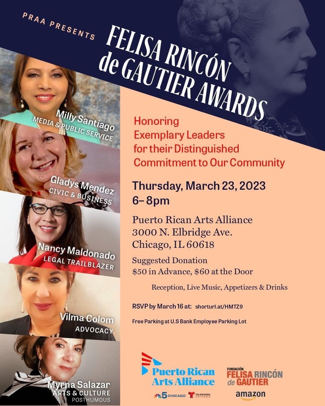 PRRA Presenta: Felisa Rincón de Gautier Awards - Museo Felisa Rincón