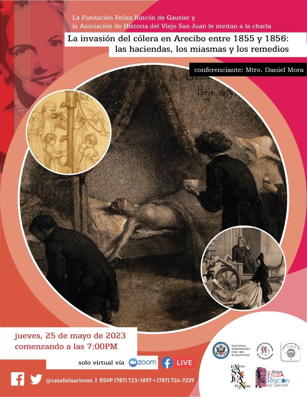Charla: La invasión del cólera en Arecibo entre 1855 y 1856 - Museo Felisa Rincón