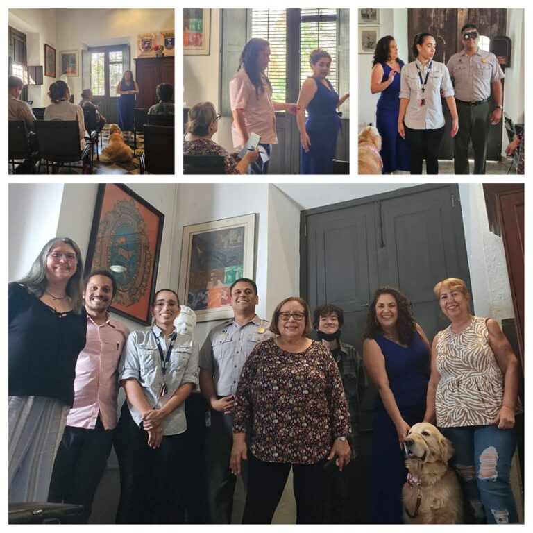 Taller sobre personas con impedimetos visuales - Museo Felisa Rincón