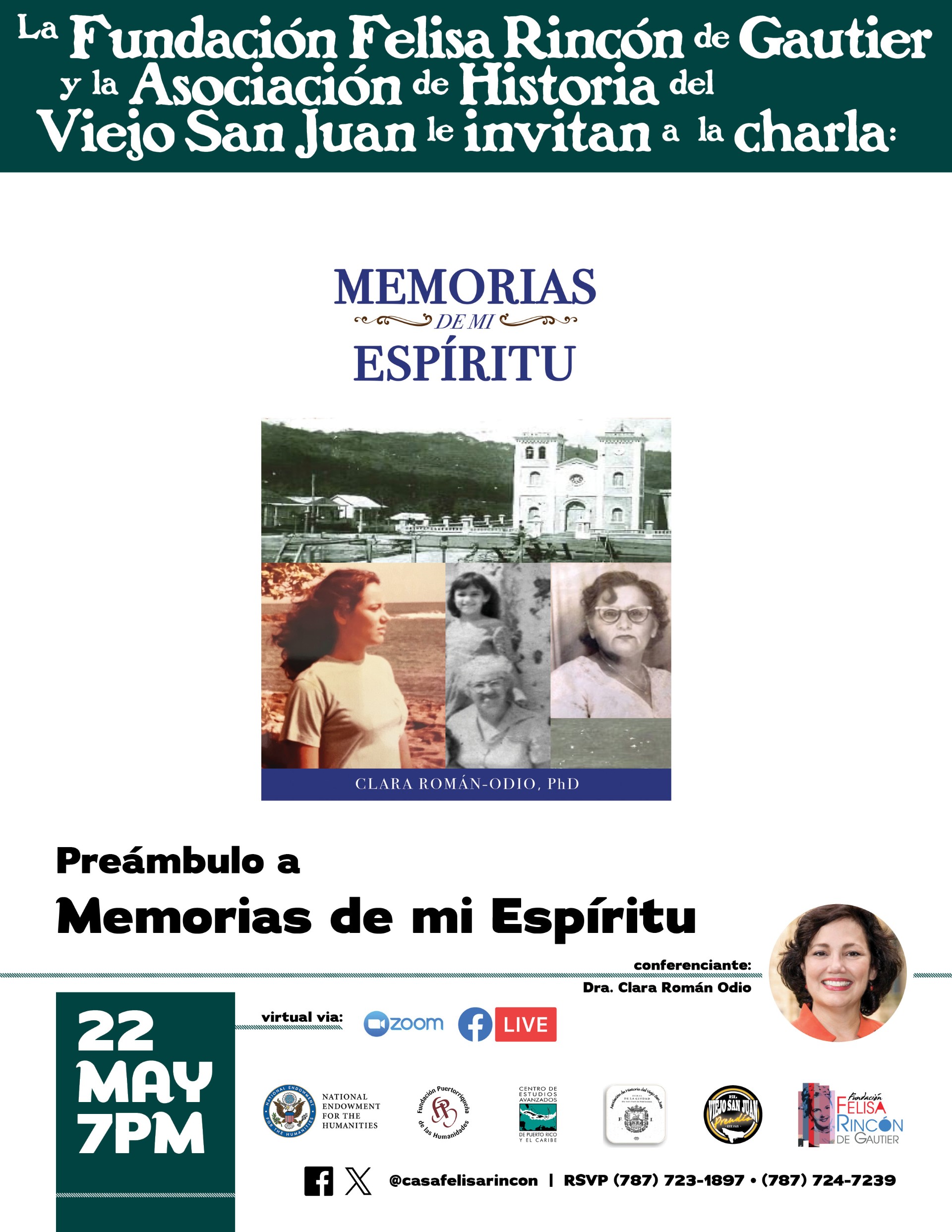 Preámbulo a Memorias de mi Espíritu - Museo Felisa Rincón